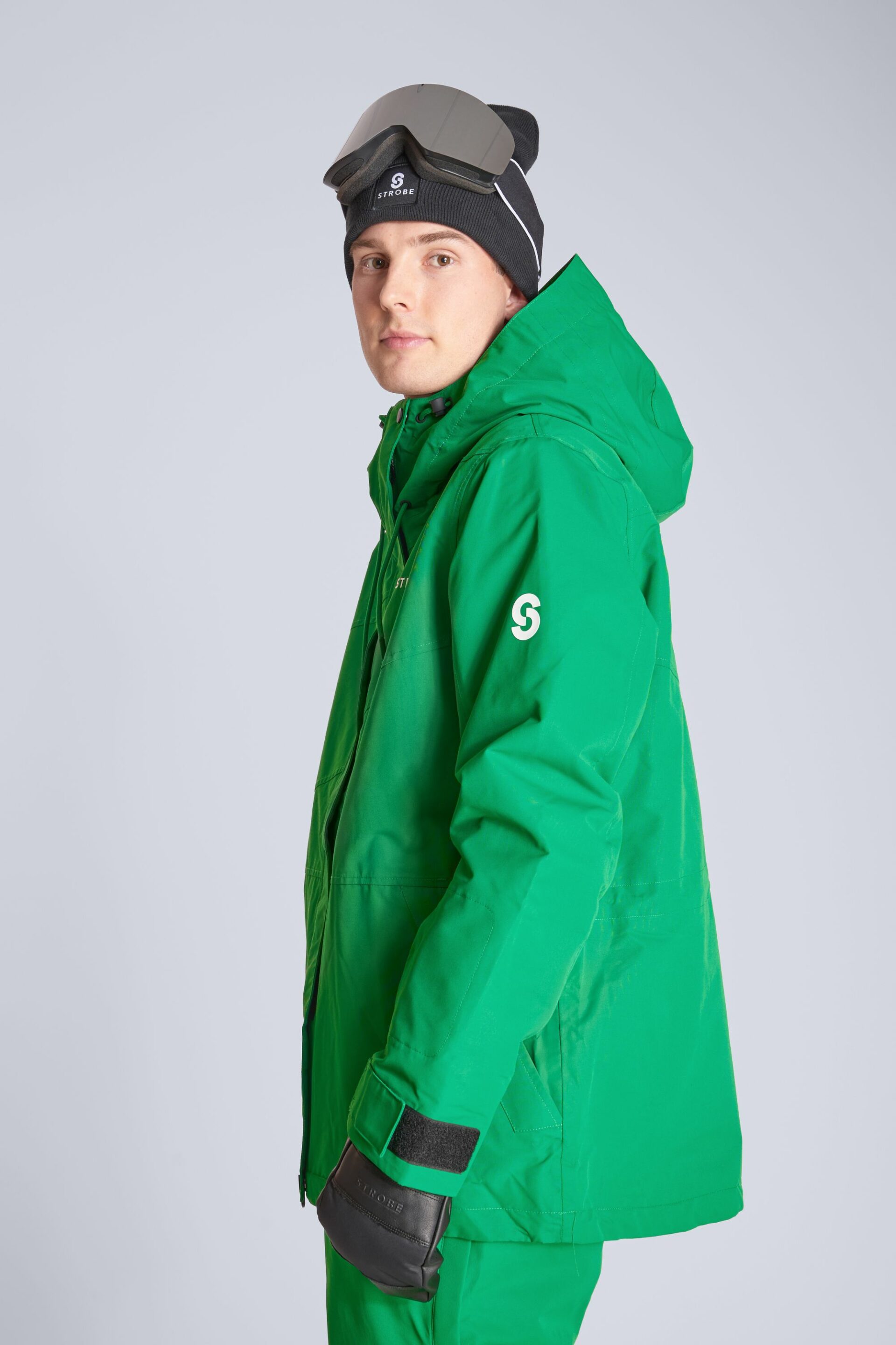 Aura Ski Jacket Kelly Green - Men's - Strobe
