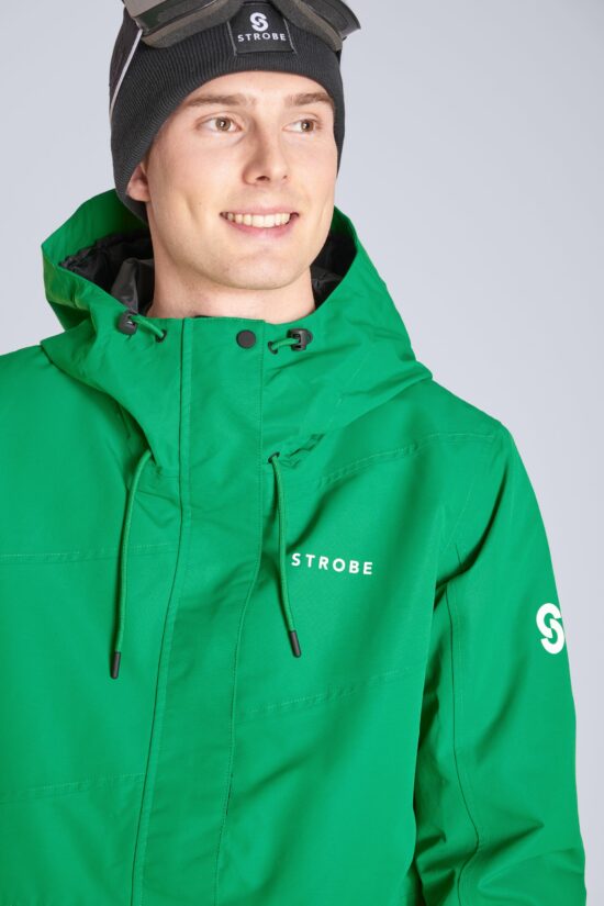 Aura Ski Jacket Kelly Green - Men's - Strobe
