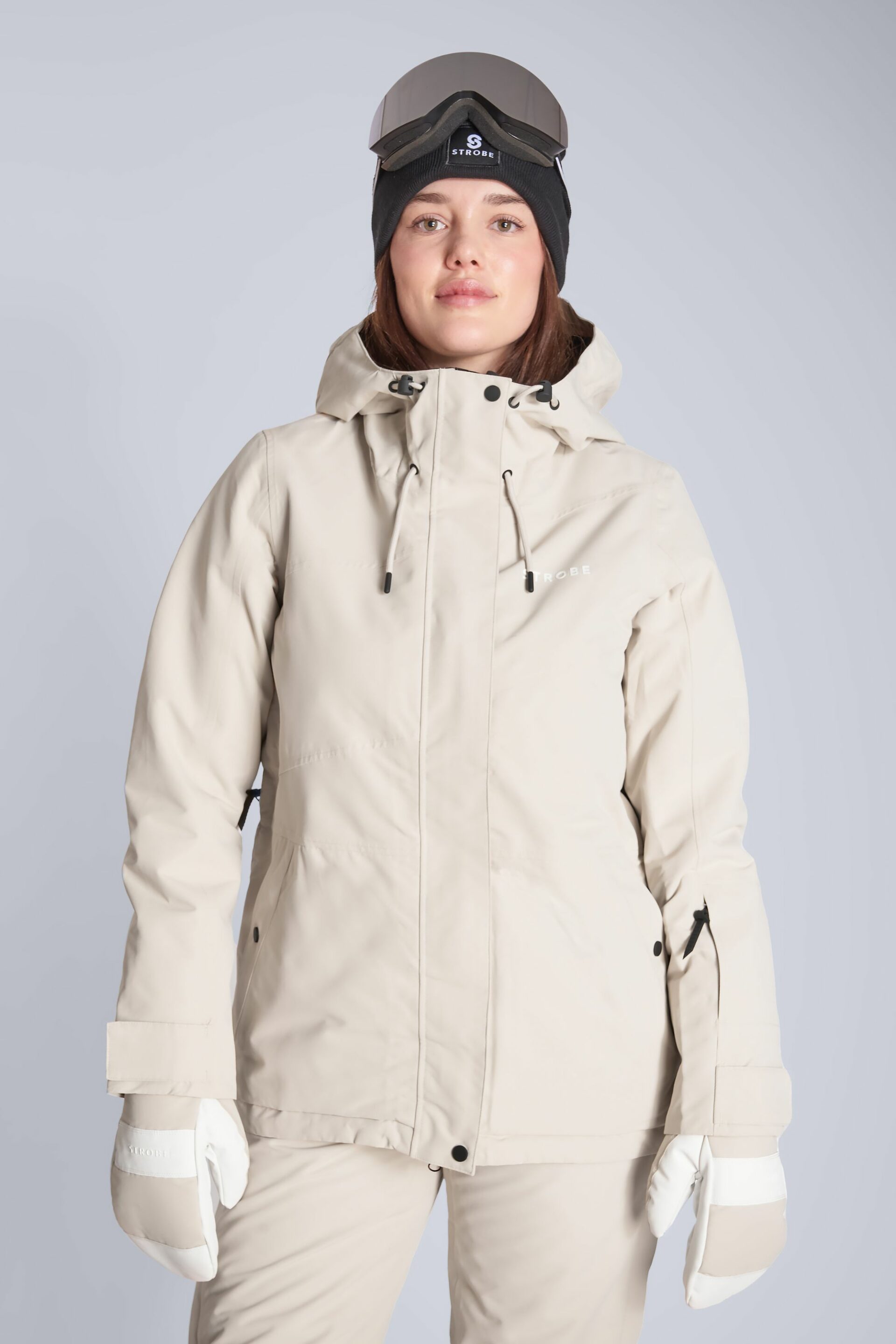 Aura Ski Jacket Lt Beige - Women's - Strobe