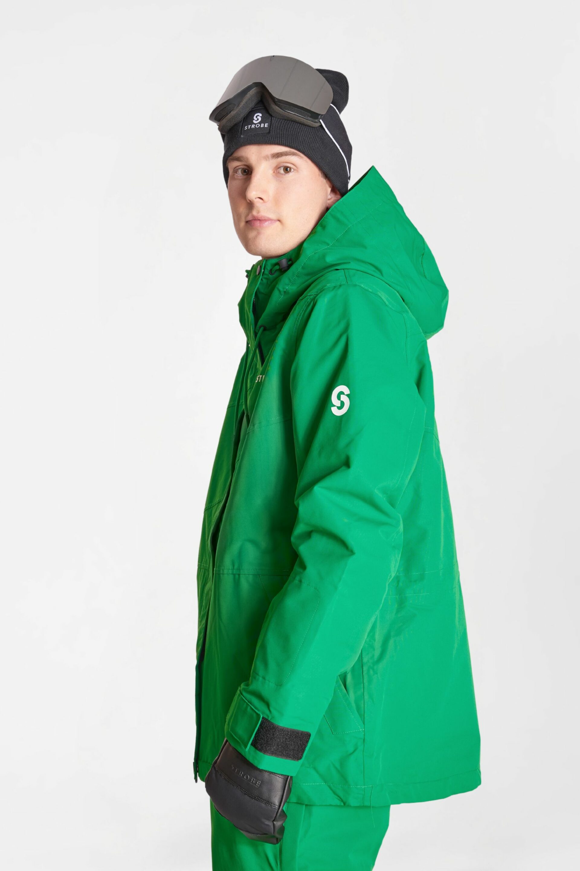 Aura Ski Jacket Kelly Green - Men's - Strobe